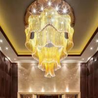 China Sales Lobby Luxury Crystal Light Non-Standard Project Round LED Creative Art Chandelier With 50000 Hours Lifespan for sale