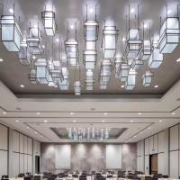 China Chinese Style Modern Hotel Shopping Mall Lobby Banquet Hall Decorative Lighting Fixtures With Aluminum Body Material for sale
