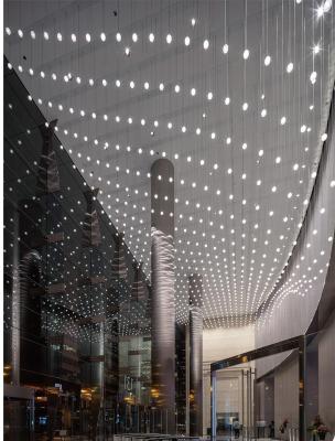 China Custom Project Large Indoor Decoration Villa Commercial Mall Hall Hotel Acrylic Led Chandelier for sale