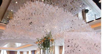 China Hotel Lobby Glass Speaker Pendant Chandelier Hotel Bar Aisle Crystal Lamp KTV Club Creative Chandelier for sale