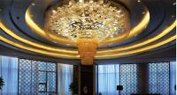China Post Modern Style Custom Chandelier Hotel Lobby Business Center Large Crystal Luxury Round Water Drop Pendant LED Ceiling Light for sale