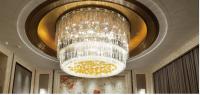 China Hotel Wedding Contemporary Indoor Decoration Modern LED Ceiling Hanging Light Villa Hotel Staircase Luxury Crystal Chandelier for sale