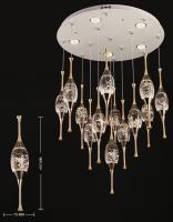 China Villa Duplex Staircase Chandelier Long Chandelier Light Luxury Mermaid Crystal New Small Apartment Revolving Chandelier for sale