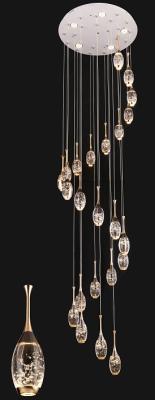 China Simple Led Crystal Chandelier Modern Personality Creative Spherical Ceiling Lighting Luxury Hotel Apartment Lobby Hanging Lamp for sale
