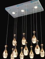 China Customizable Entryway Chandelier Bowling Ball-Shaped Post Modern Crystal Chandelier Aluminium Small Pendant Light Decorations for Home Staircase Lights for sale