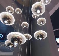 China Creative Flying Saucer Decoration Bedroom Bedside LED Pendant Lamp Modern Gold Dining Room bar LED Pendant Light for sale