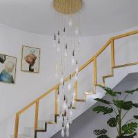 China Modern LED 36-Lights Chandelier High Ceiling Hanging Fixture for Entryway Staircase Foyer Hallway Dining Room for sale