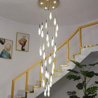 China Modern LED 36-Lights Chandelier High Ceiling Hanging Fixture for Entryway Staircase Foyer Hallway Dining Room for sale