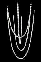 China Modern Crystal Chandelier 6 M Pearl Necklace Chandelier Luxury For Living Room for sale