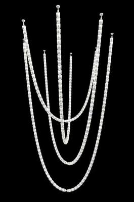China Modern Crystal Chandelier 6 M Pearl Necklace Chandelier Luxury For Living Room for sale