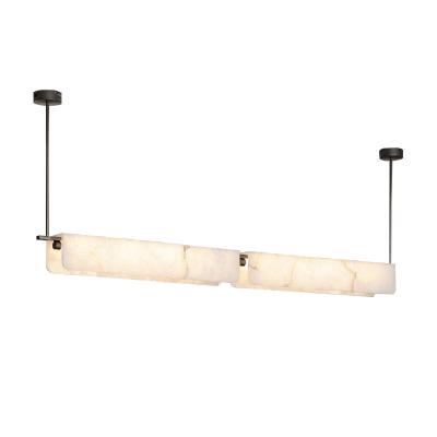 China ﻿ Copper Marble Lamp Bedroom Bedside Chandelier Modern New Chinese Simple Restaurant bar Long Barrel Designer Pendant Light for sale