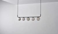 China Modern Restaurant Pendant Lamp for Bedroom Bedside Dinning Room Luxury Alabaster Marble Ball Pendant Light for sale