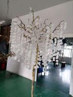 China Light Luxury Living Room Floor Lamp Creative Bedroom Postmodern American Style All Copper Glass Villa Tree Branch Bedside Lamp for sale