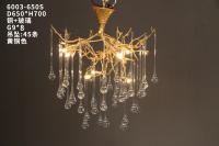 China Unique Design Art Indoor Deco Luxury Custom Raindrop Gold Copper Tree Hotel Dining Room Hanging Pendant Lamp Chandelier for sale