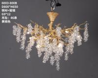 China Grape Vine Home Decoration Chandelier Homestay Hall Custom Handmade Glass Plate Modern Retro Style Branch Creative for sale