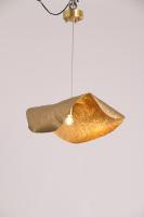 China Golden Lotus Leaf Copper Chandelier, Modern Dining Room, Living Room, Handcrafted Hammer Copper Chandelier, Living Room for sale