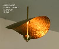 China Luxury Modern LED Chandeliers for Home Restaurant All Copper LED Pendant Lamps with Adjustable Height Brass Lotus Leaves Design for sale