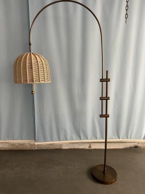China Floor Lamp with Stainless Steel Beautiful Shade with Metal BaseBeads for sale