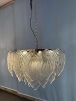 China Trending Chandelier Nordic Gold Multiple Pendant Light Dining Led Glass Modern Crystal Chandeliers for sale