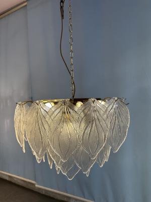 China Trending Chandelier Nordic Gold Multiple Pendant Light Dining Led Glass Modern Crystal Chandeliers for sale