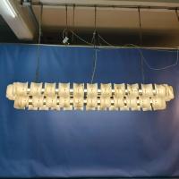 China High Brightness Hotel Home Villa LED Pendant Lamp Alabaster Pendant Light Modern Minimalist Style Marble Chandelier for sale
