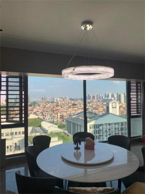 China Brass Alabaster  Chandelier  Modern Pendant Light for Dining Room for sale