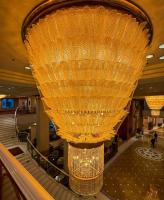 China Luxury Golden Leaf Crystal Chandelier - Grand Staircase Pendant Light for 5-Star Hotel Lobby for sale