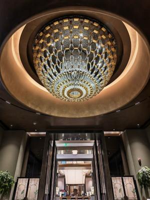 China Customizable Hotel Lobby Crystal Chandelier Ballroom Sales Department Creative Non-Standard Project Lighting Pendant Lights for sale