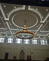 China Customization Project Masjid Islamic Chandelier Large Luxury Gold Mosque Lighting Crystal Chandelier for Church for sale