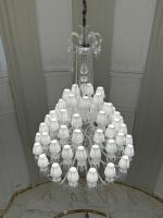 China European  Luxury Crystal Pendant Hanging Lamp Living Room Hotel Hall Villa Application Luxury Candle Chandeliers Light for sale