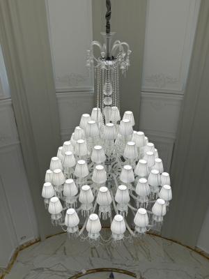 China European  Luxury Crystal Pendant Hanging Lamp Living Room Hotel Hall Villa Application Luxury Candle Chandeliers Light for sale