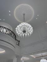 China European  Luxury Crystal Pendant Hanging Lamp Living Room Hotel Hall Villa Application Luxury Candle Chandeliers Light for sale