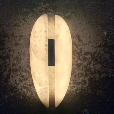 China Hand-Carved Alabaster Stone Cone Pendant Lamp with Matte Nickel Fixture and 150cm Adjustable Cord for sale