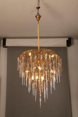 China Multi-Tier Oversized Crystal Chandelier Grand Foyer Pendant Light Luxury Hotel Ballroom Ceiling Lighting for sale
