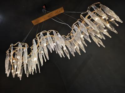 China Art Deco Gold Electroplated Crystal Pendant Chandelier Luxury Deluxe Banquet Hall VIP Lounge Ceiling Light for sale