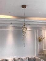 China Luxury Crystal Chandelier Pendant Light Grand Foyer Ballroom Oversized Gold Finish Ceiling Decorative Lighting for sale