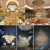 China Customized Hotel Foyer LED Crystal Chandelier Grand Lobby Pendant Lighting Luxury Villa Club Decor for sale