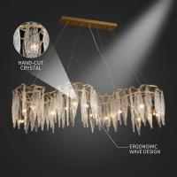 China High-End Club Bespoke Pendant Chandelier Light Custom Bronze Crystal Hanging Fixture Lounge for sale