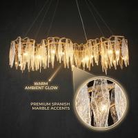 China High-End Club Bespoke Pendant Chandelier Light Custom Bronze Crystal Hanging Fixture Lounge for sale
