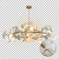 China Modern Marble Crystal Pendant Chandelier Light Minimalist Hanging Fixture Hotel Villa Club Decor for sale