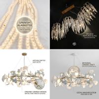 China Premium Villa Marble Pendant Chandelier Light Custom Crystal Hanging Fixture Luxury Dining Decor for sale