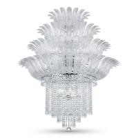 China Custom Hotel Banquet Hall Multi-Arm Crystal Large Chandelier Gold Electroplated Grand Event Lighting for sale