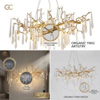 China Custom Lantern Crystal Chandelier Gold Finish Hotel Club Villa Luxury Oriental Pendant Light Fixture for sale
