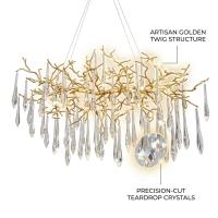 China Multi-Tier Crystal Foyer Chandelier Titanium Gold Hotel Villa Entrance Large Luxury Pendant Light for sale