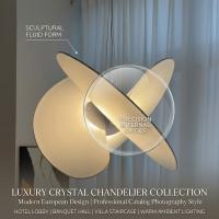 China Large Foyer Chandelier Custom Made Crystal Pendant Lights High Ceiling Modern European LED Ceiling Lamp For Grand Lobby for sale
