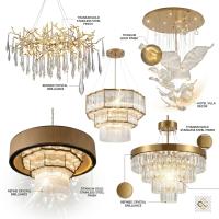 China Modern Pendant Light Custom Made Golden Metal Body Adjustable Color Temperature 3000-6500K For Dining Room for sale