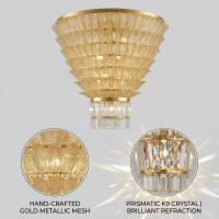 China Water Droplet Crystal Chandelier High End Pendant Light Stainless Steel Titanium Gold Finish 220V For Hotel Bedroom for sale