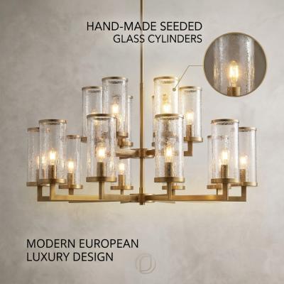 China Banquet Hall Crystal Ribbon Chandelier European Style Custom Pendant Light LED 100W-300W 220V-240V Brushed for sale