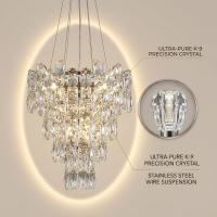 China Shopping Mall Crystal Ribbon Chandelier European Custom Pendant Lights LED 220V-240V 100W-300W Tailor Made for sale