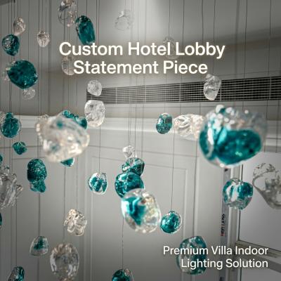 China Wholesale Water Droplet Chandelier Crystal Pendant Lights MOQ 30-50pcs Flexible Order Hotel Villa Commercial Supply for sale